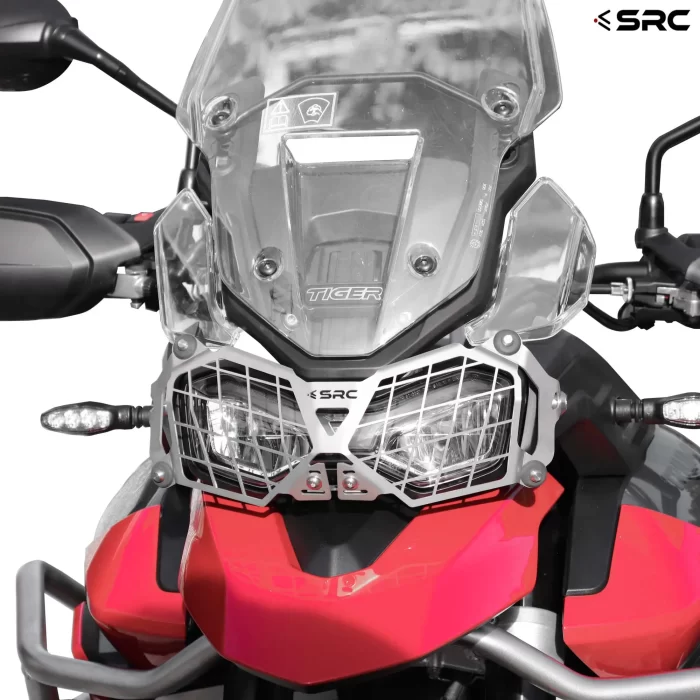 TRIUMPH TIGER 900 – HeadLight Guard – SILVER » MotoVanguard
