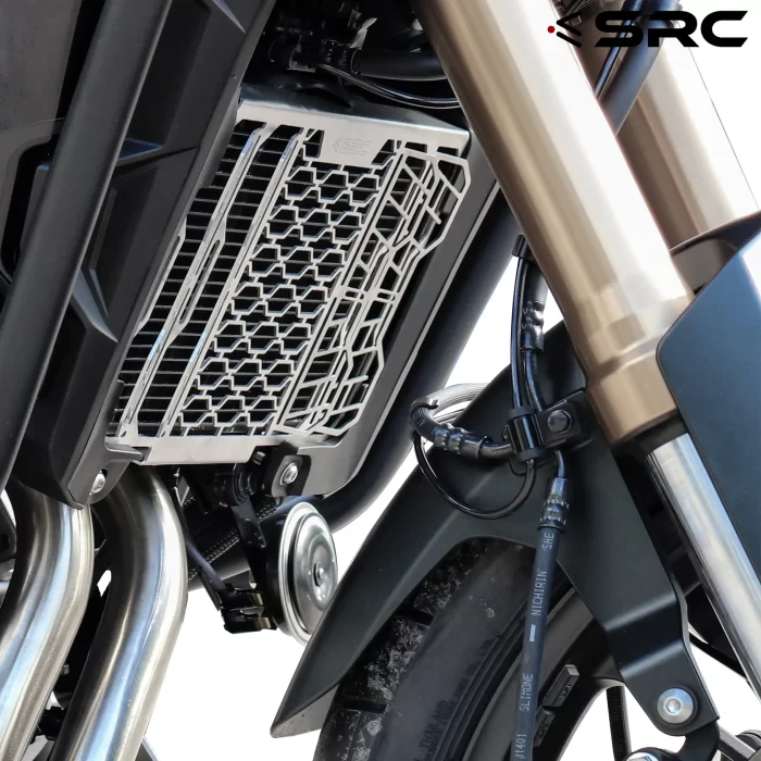 HONDA CB500X – Radiator Guard – Silver » MotoVanguard